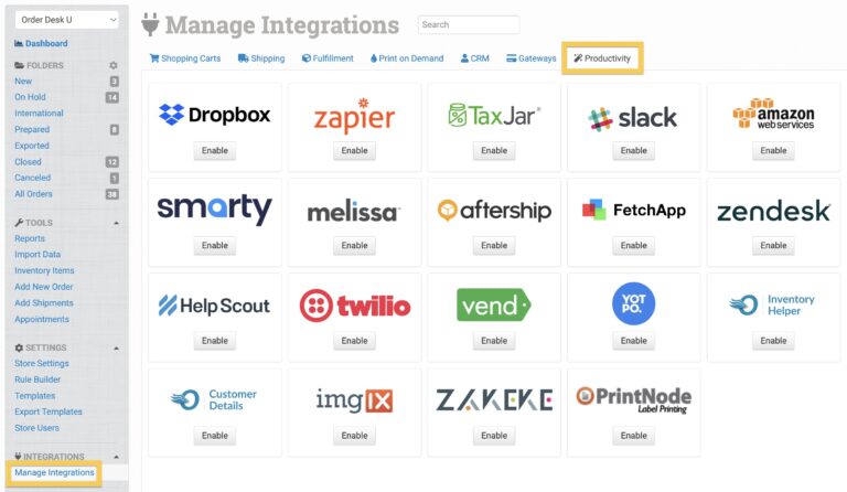 Finale Inventory Integration - Order Desk Knowledge Base