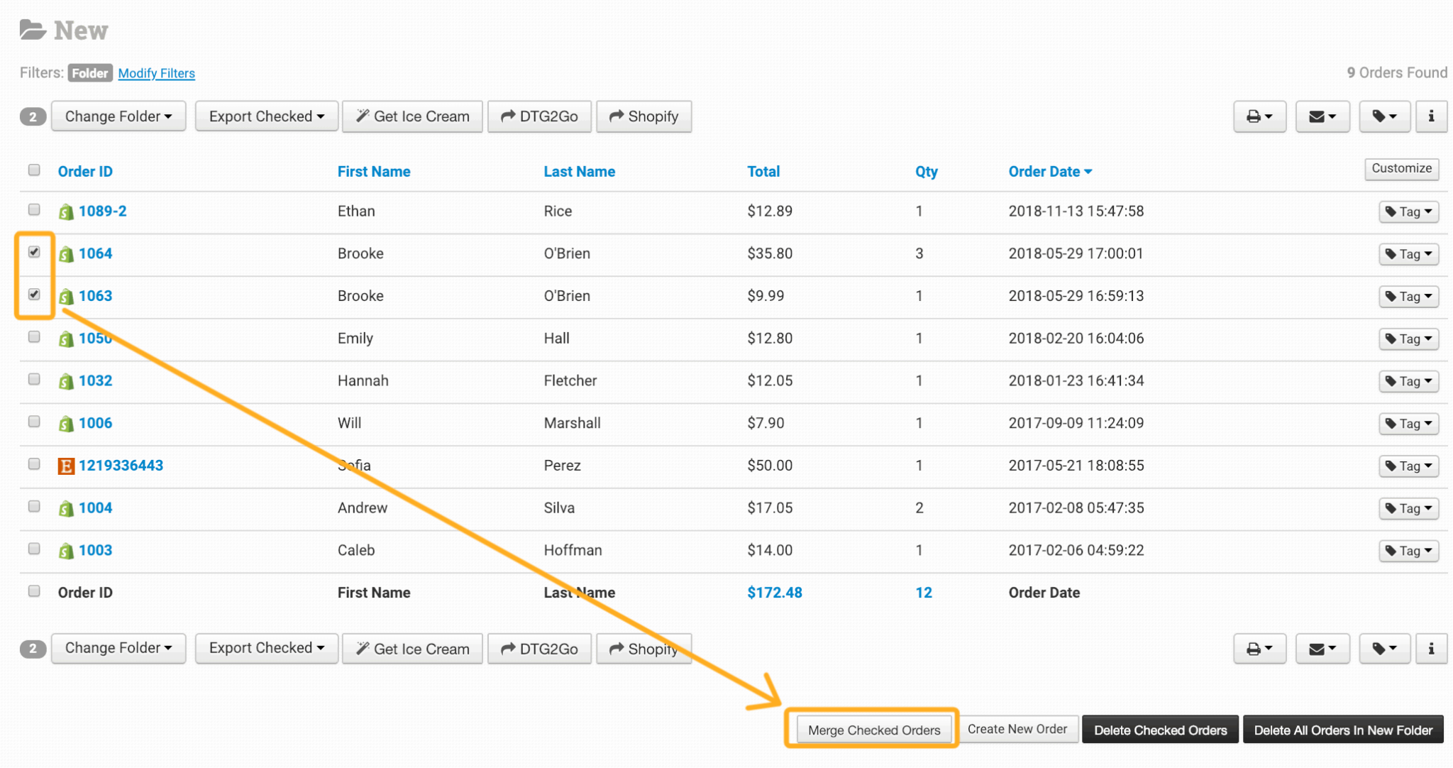 How to Merge Orders - Order Desk Knowledge Base