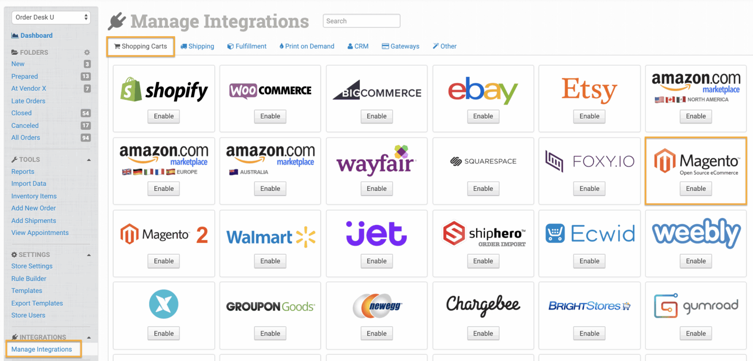 Magento Integration - Order Desk Knowledge Base