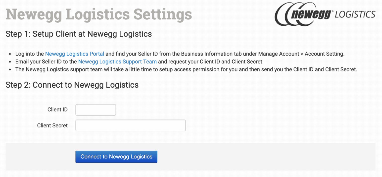 Newegg Logistics Integration - Order Desk Knowledge Base