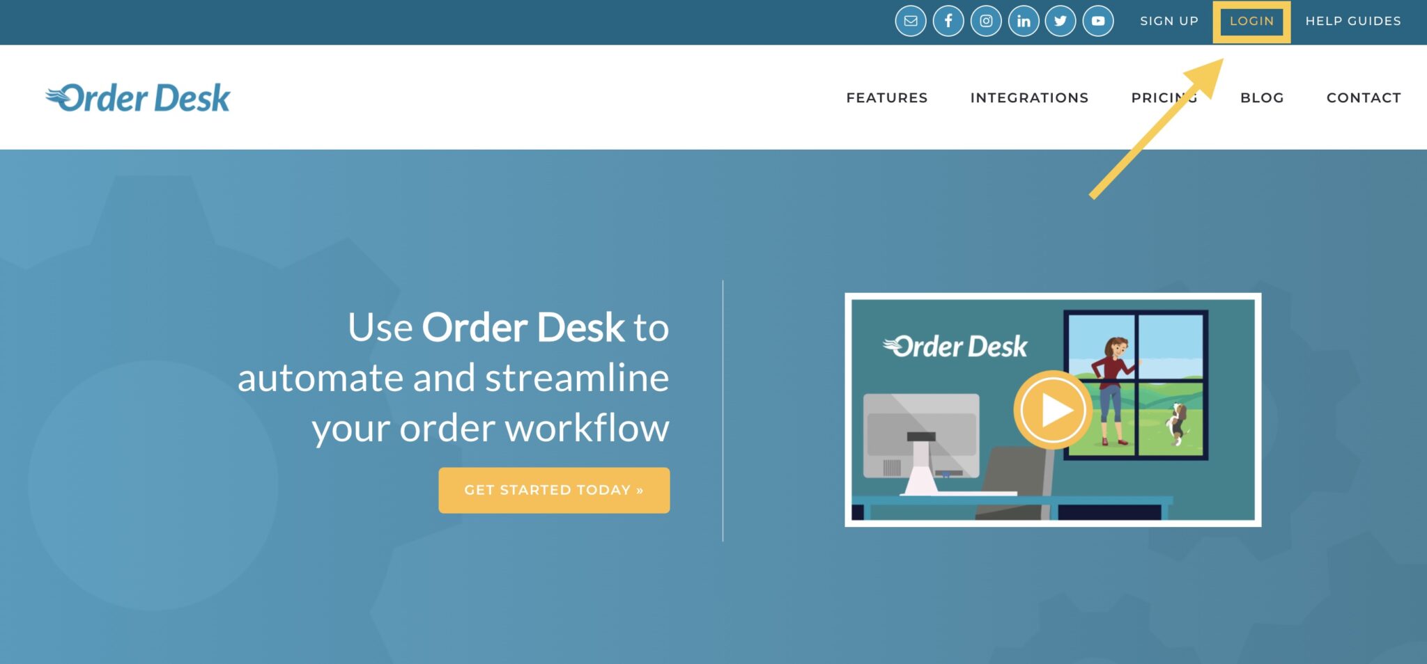 Logging in to Order Desk - Order Desk Knowledge Base