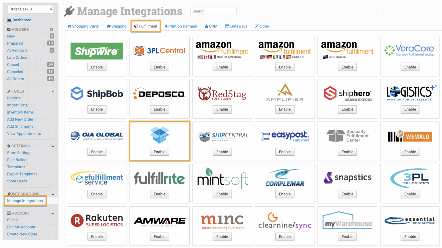 PDR Integration - Order Desk Knowledge Base