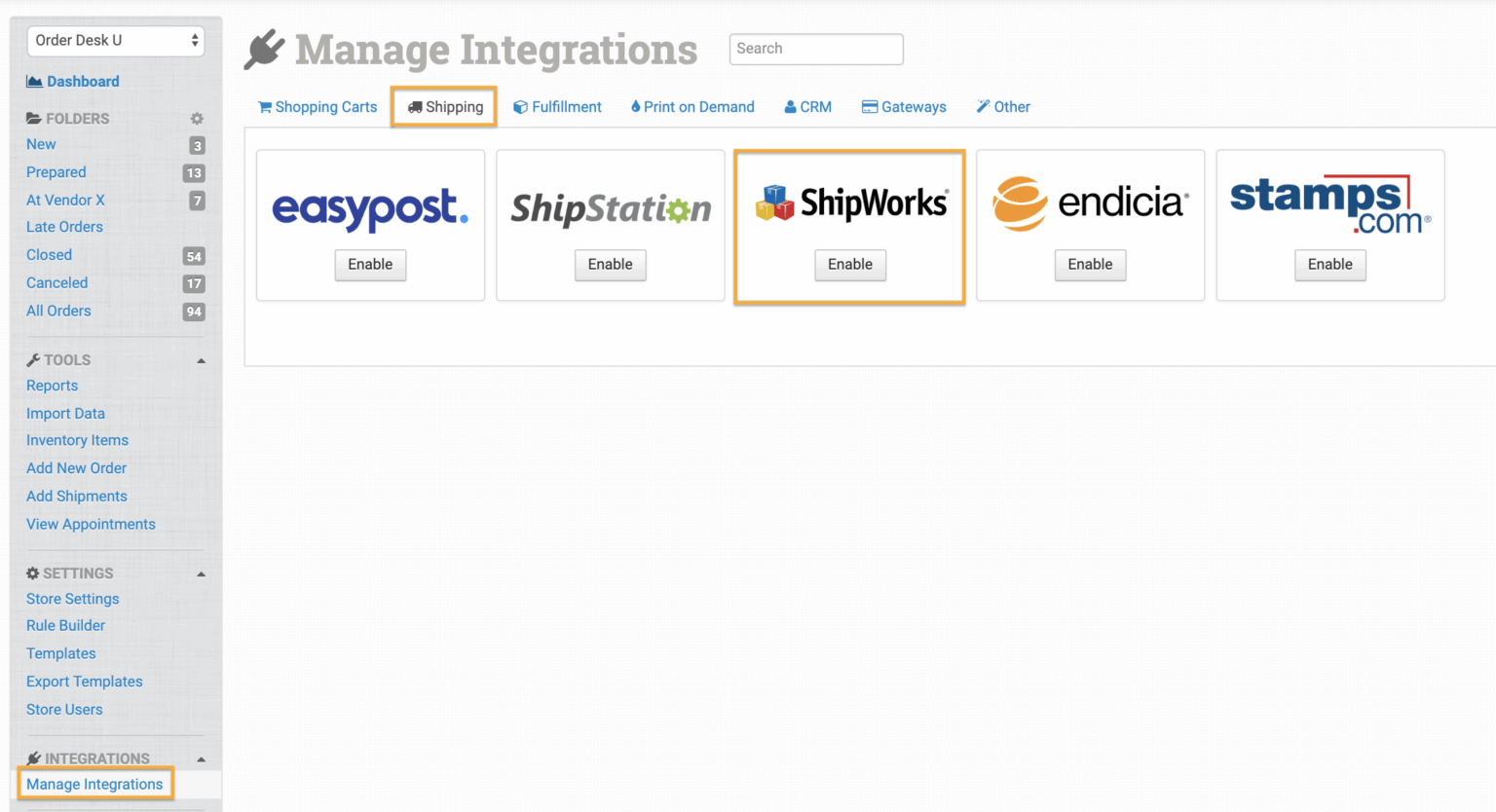 ShipWorks Integration - Order Desk Knowledge Base