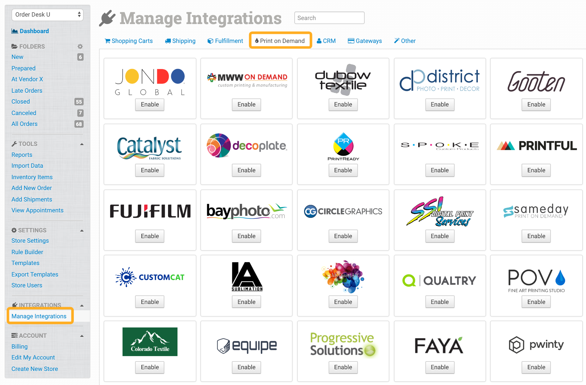 Spreadconnect Integration - Order Desk Knowledge Base